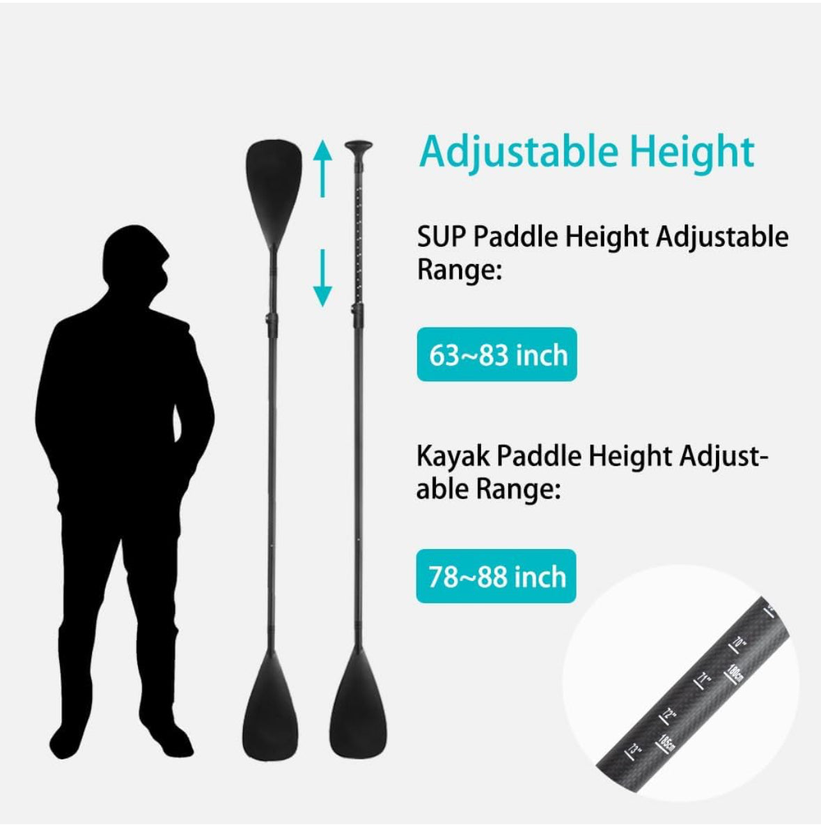 Two-Sided Adjustable SUP Paddle – Paddle Gear
